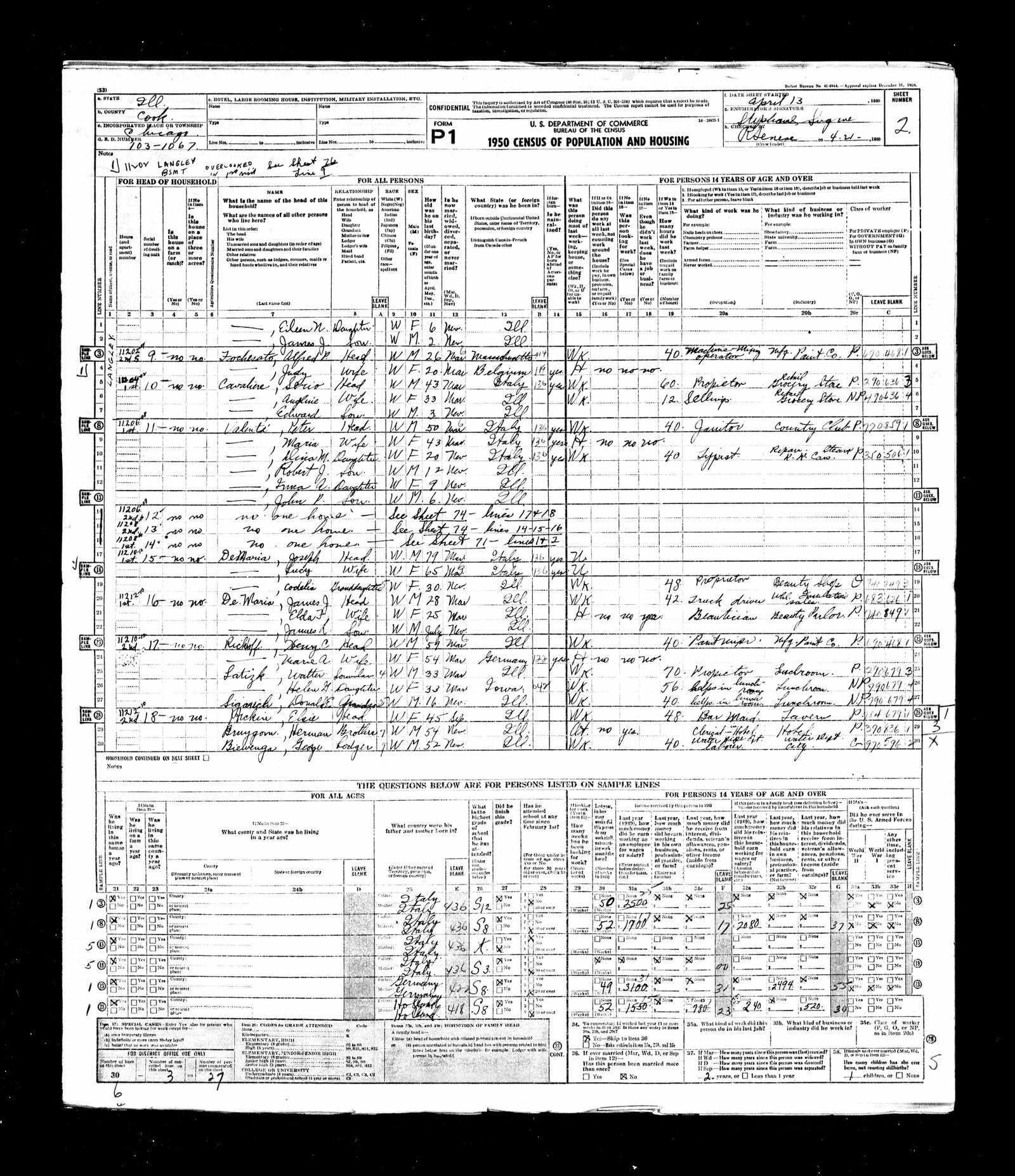 The Encyclopedia of Pullman : The People of Pullman : 1950 Census ...